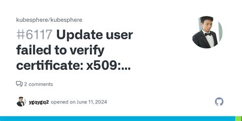 Update User Failed To Verify Certificate X509 Certificate Has Expired