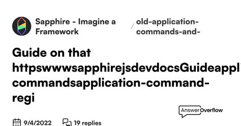 Guide On That Sapphire Imagine A Framework