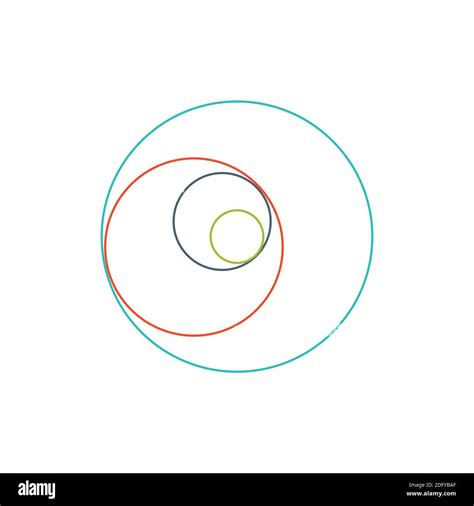 Circles Inside Each Other Infographic Template Or Logo Design Template