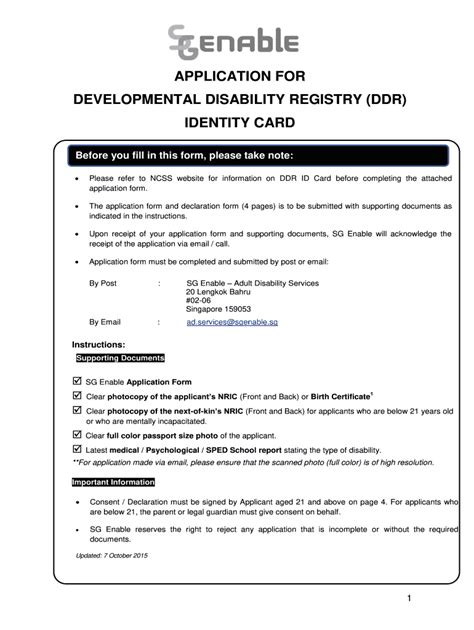 sg enable application for developmental disability registry form fill online printable