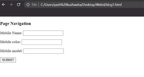 JSF Page Navigation Naukri Code