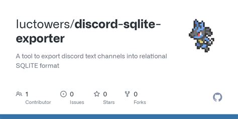 GitHub Luctowers Discord Sqlite Exporter A Tool To Export Discord Text Channels Into