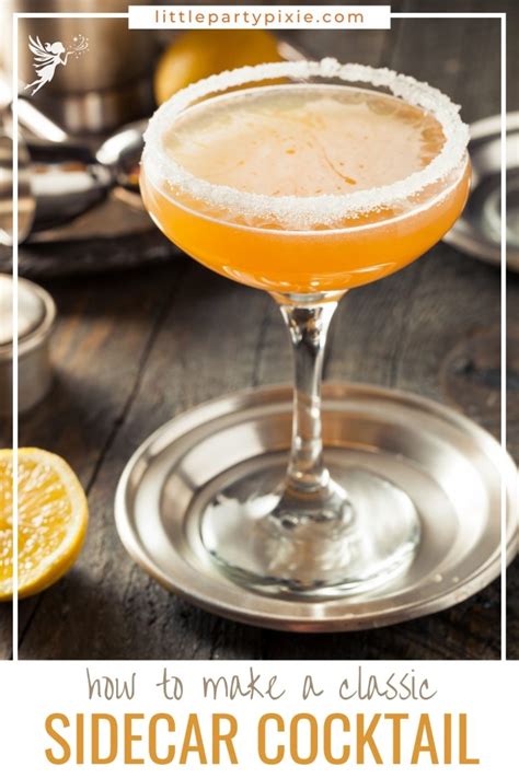 Simple Classic Sidecar Cocktail Just 3 Ingredients