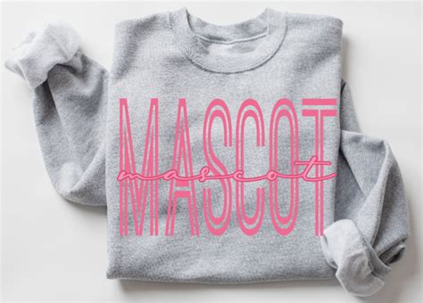 Pink Stacked Mascot Dtf Transfer Hookful Designs Dtf