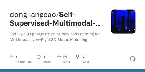 Issues · Dongliangcaoself Supervised Multimodal Shape Matching · Github