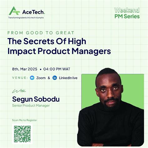 🚀 Join Me At The Acetech Limited Weekend Pm Series Segun Sobodu