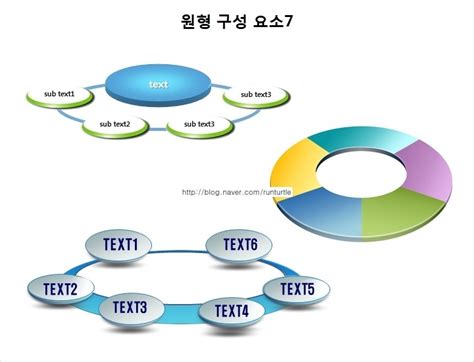 Ppt 원형 구성 요소 파일 다운로드 네이버 블로그