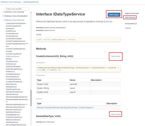C Docfx Documentation Show Source Links Refer To Unknown Branch · Issue 2642 · Umbraco