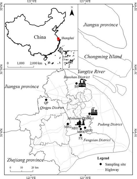 Locations Of The Sampling Sites Download Scientific Diagram