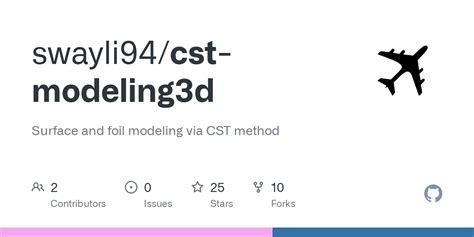 Github Swayli94cst Modeling3d Surface And Foil Modeling Via Cst Method