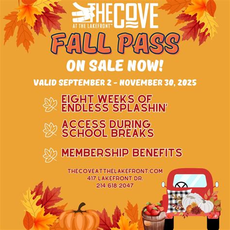 Seasonal Passes The Cove At The Lakefront