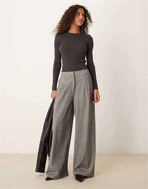 Mango Top Côtelé à Manches Longues Anthracite Asos