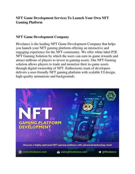 Ppt Nft Game Development Company Powerpoint Presentation Free