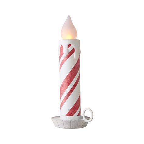 Large Peppermint Swirl Candle Candy Christmas Theme Decor