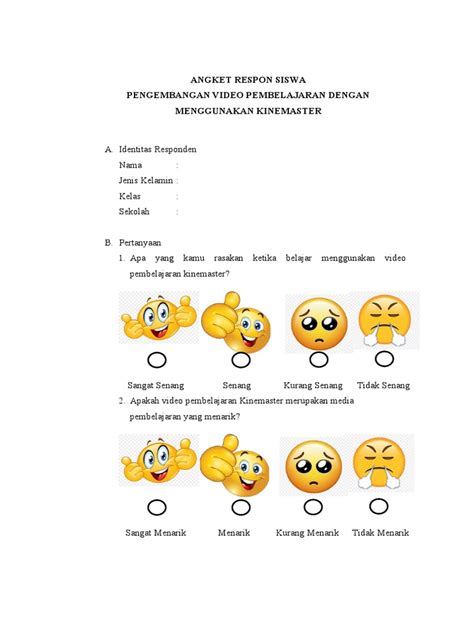 Angket Respon Siswa Pdf