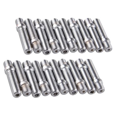 20pcs Silver Extended Wheel Stud Conversion M121 Grandado