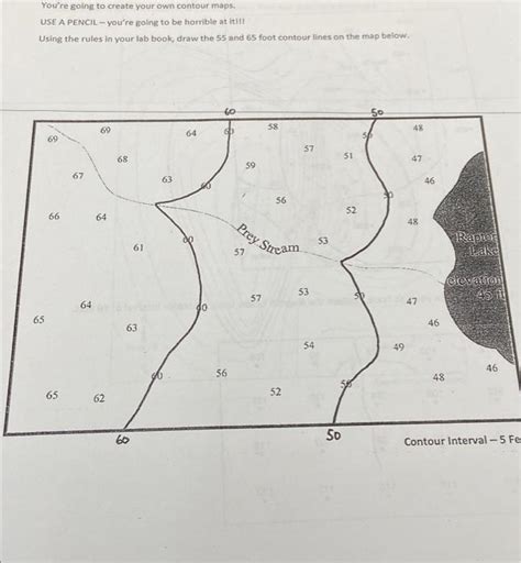 Solved You Re Going To Create Your Own Contour Maps USE A Chegg Com