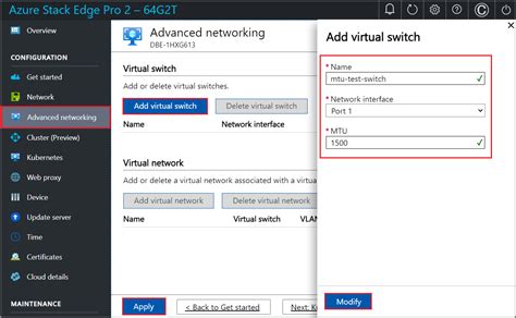 tutorial to configure network settings for azure stack edge pro 2