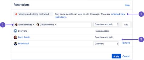 Page Restrictions Atlassian Support Atlassian Documentation