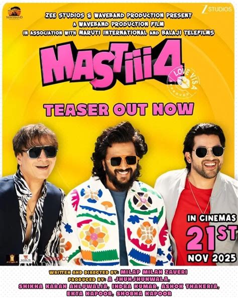 Masti 4 2025 Movie Reviews Cast And Release Date Wegreen Entertainment