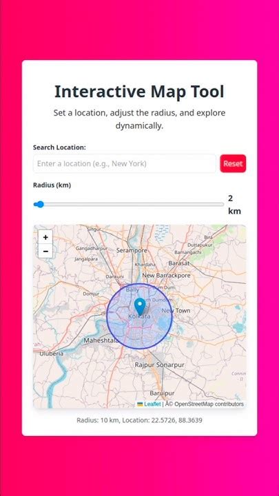 Interactive Map Tool With Javascript And Leafletjs Web Development Tutorial Webcraft And Devs