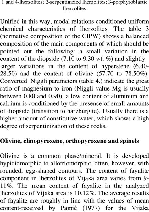 Normative Composition Of The Cipw Wt Download Table