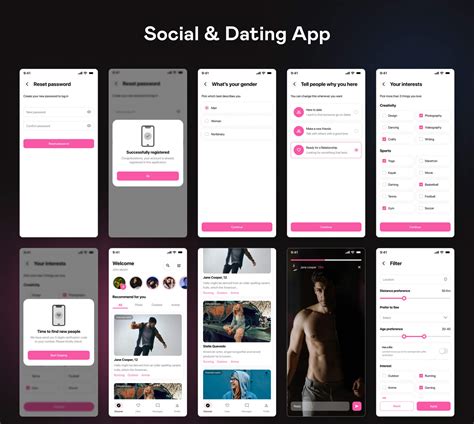 Linklove Ui Template Social Match And Chat App In Flutter Dating App Cupidconnect Template