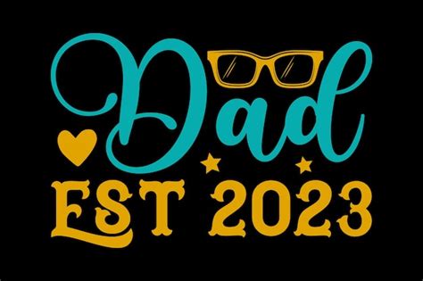 Celebração De Design De Camiseta De Tipografia Svg Do Dia Dos Pais Em Texto De Caligrafia Ou