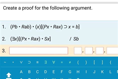 Solved Formal Logic Exercise Is From Predicate Logic