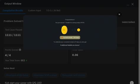 Geekstreak2024 Problemsolving Coding Geeksforgeeks Learningjourney Lavanya V