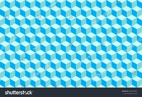 Abstract Isometric Cube Shape Background Seamless Stock Vector Royalty