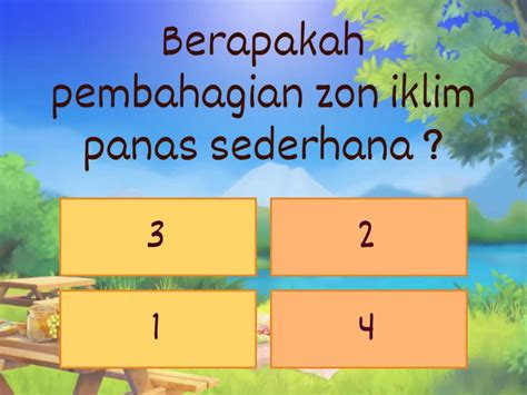Zon Iklim Panas Sederhana Quiz