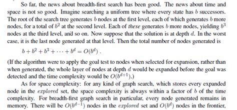 algorithm analysis why is the running time for bfs o b {d 1