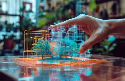 premium photo augmented architecture concept