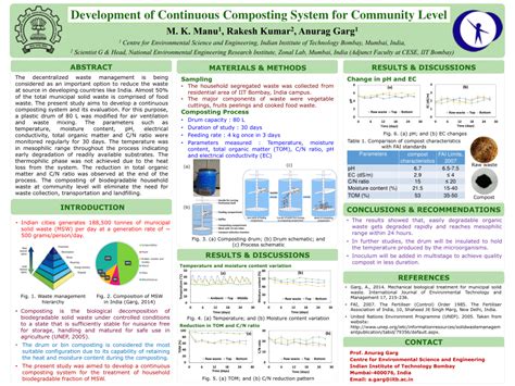 Pdf Development Of Continuous Composting System For Community Level