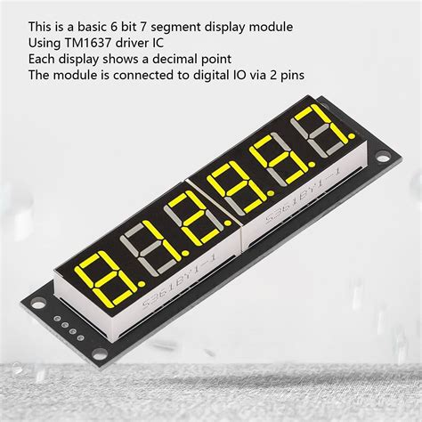 Mua Kadimendium Digital Display Module 056in 6 Digit 7 Segment Tm1637 Display Tube Digital