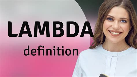 lambda what is lambda definition youtube