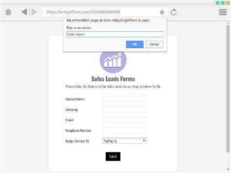 User Contributed Dropdown Form Widgets Jotform