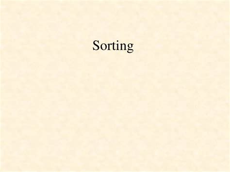 PPT Sorting PowerPoint Presentation Free Download ID