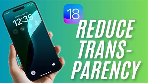 How To Reduce Transparency On IPhone IPad In IOS YouTube