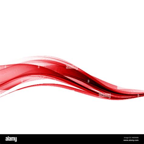 Vector Abstract Color Red Wave Design Element Stock Vector Image Art Alamy