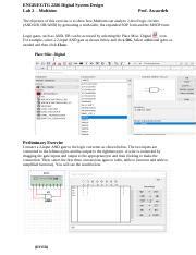 Digital System Design Lab Multisim Analysis Of Level Logic Course Hero