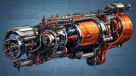 Premium Ai Image Instructions And Plans For A Futuristic Engine Prototype