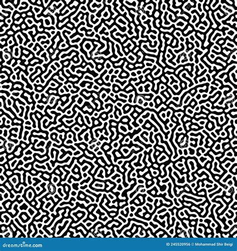 Seamless Reaction Diffusion Or Turing Pattern Vector Design Caused By Reactionâ€“diffusion