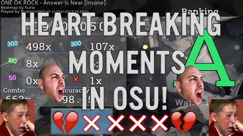 Osu Heart Breaking Fails Youtube