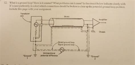 Solved 12 What Is A Ground Loop How Is It Created What Chegg Com