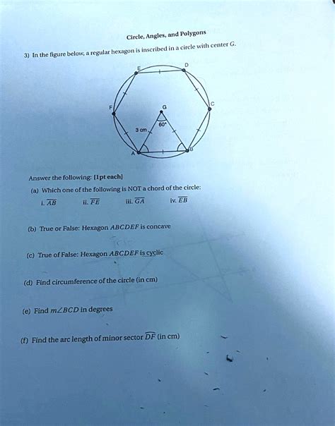 solved circle angles and polygons inscribed in a circle with center g 3 in the figure below