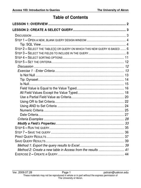 access queries pdf sql microsoft excel