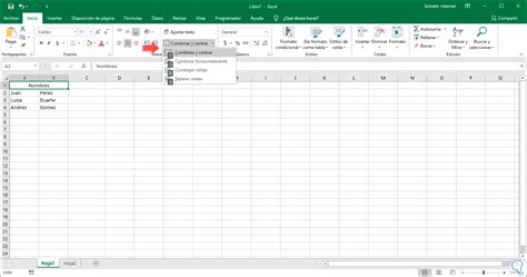 Cómo combinar o dividir celdas Excel 2019 y Excel 2016 Solvetic