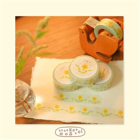 [감성품앗이] 민들레 마스킹테이프 Paperuler